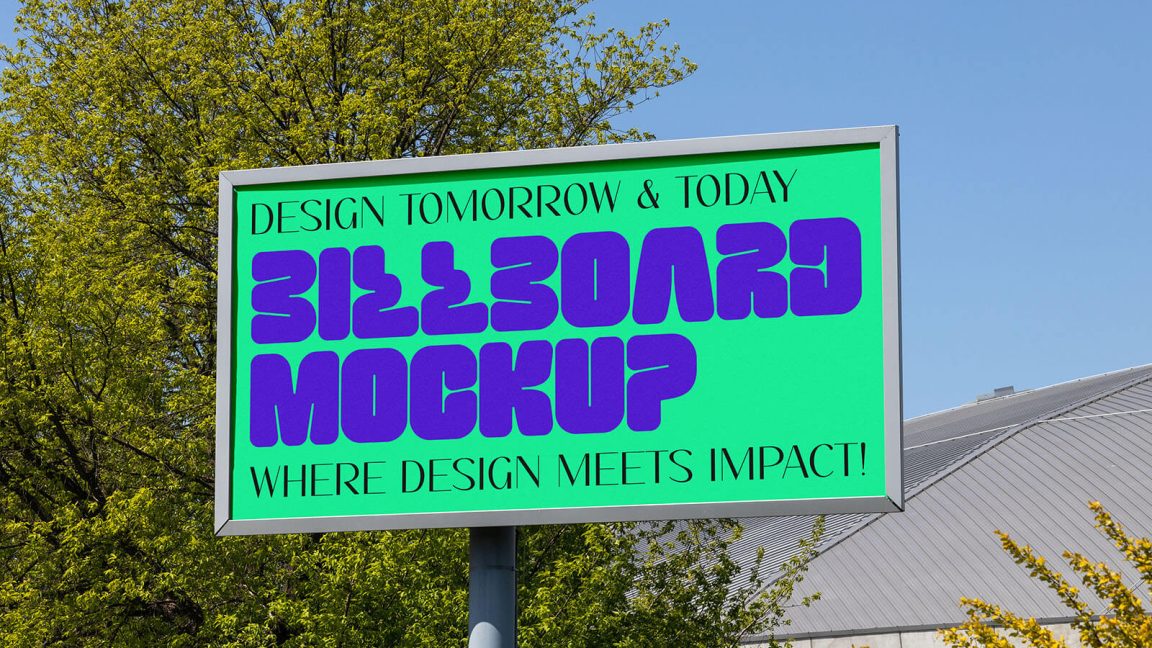 Free Triple Billboard Mockup PSD - PsFiles