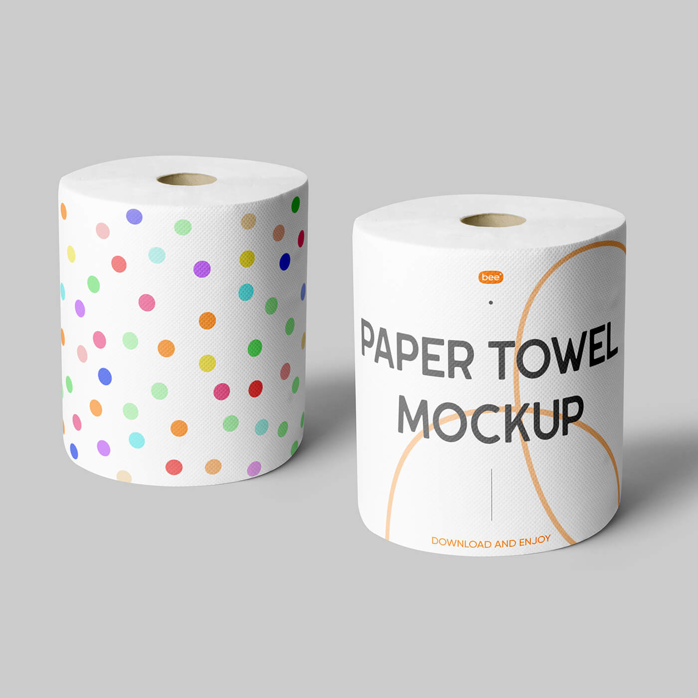 Free Kitchen Tissue Roll Paper Towel Mockup PSD - PsFiles