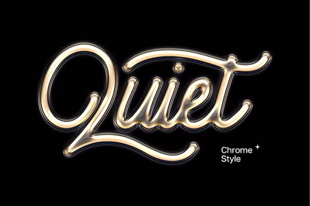 Free Golden Chrome Logo Mockup PSD - PsFiles