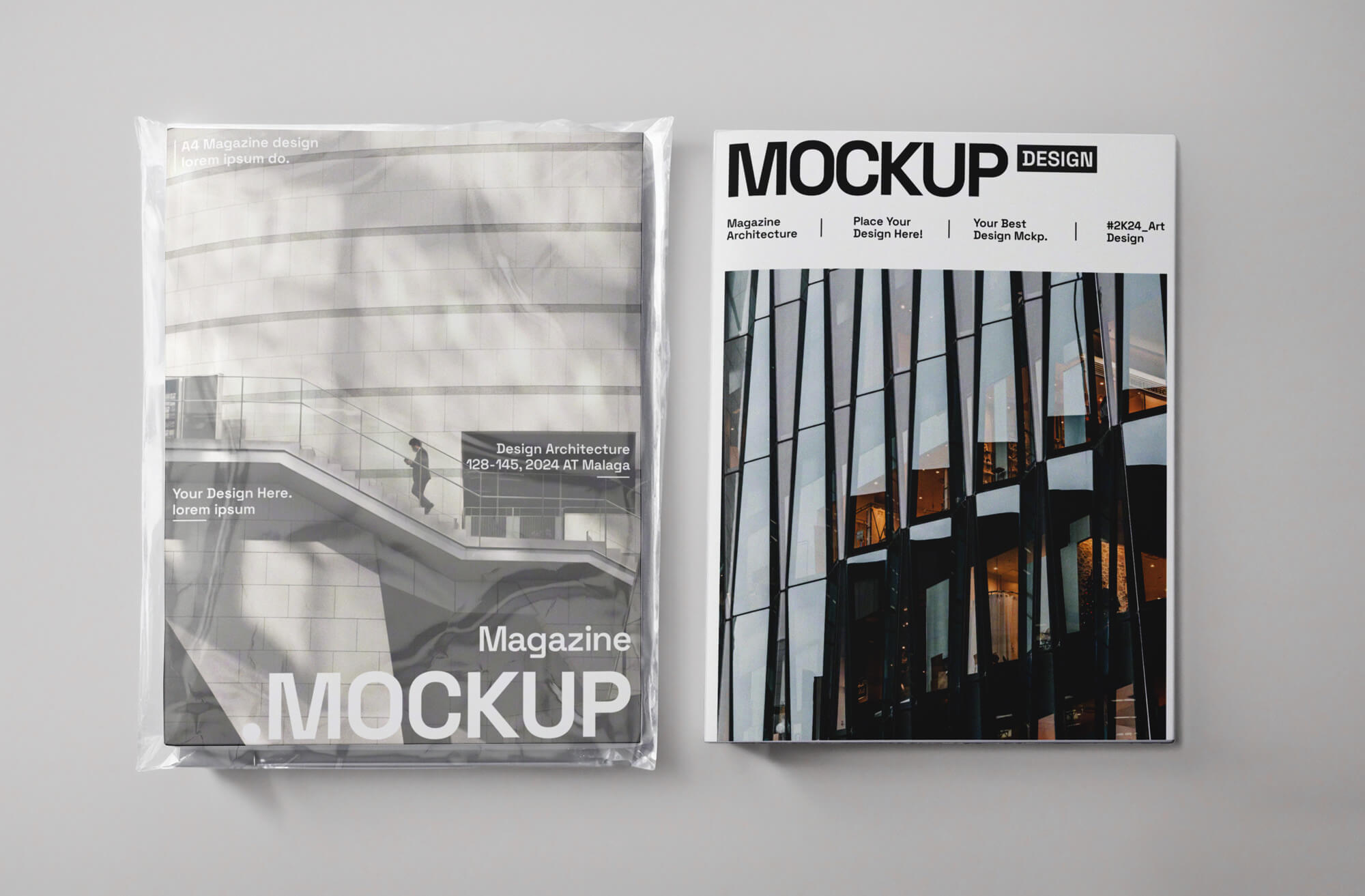 Plastic Packed Magazine Cover Mockup Free PSD - PsFiles