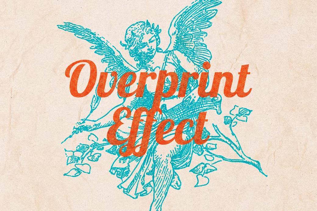 Free Retro Overprint Photo Effect PSD file - PsFiles - Free Photoshop Files