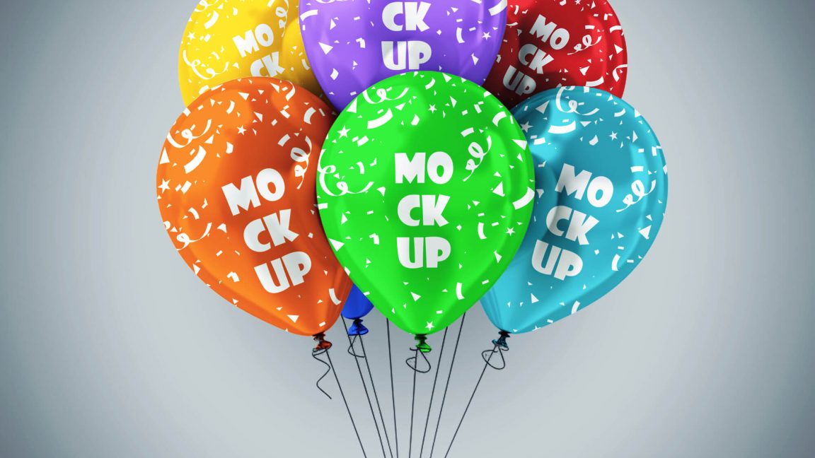 Free Balloon Mockup PSD - PsFiles