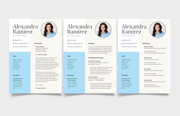 Free Clean Professional CV Resume PSD Template - PsFiles