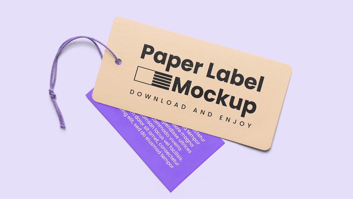 Free Round Product Tag Mockup PSD Set - PsFiles
