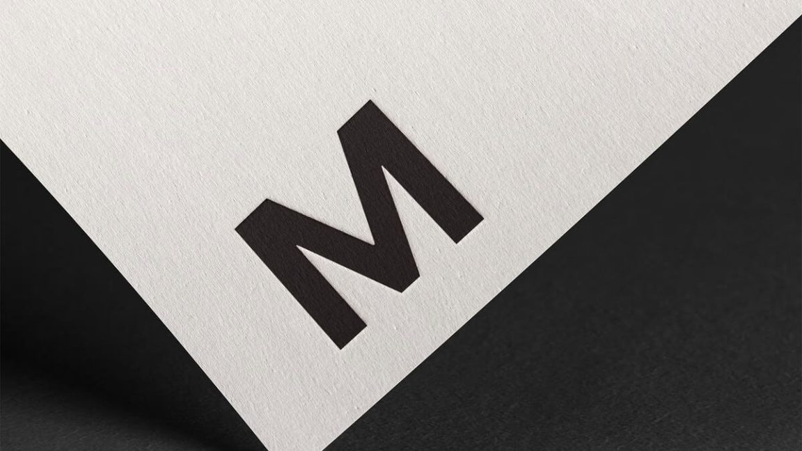 Free Curled Sheet of Paper for Logo Mockup - PsFiles