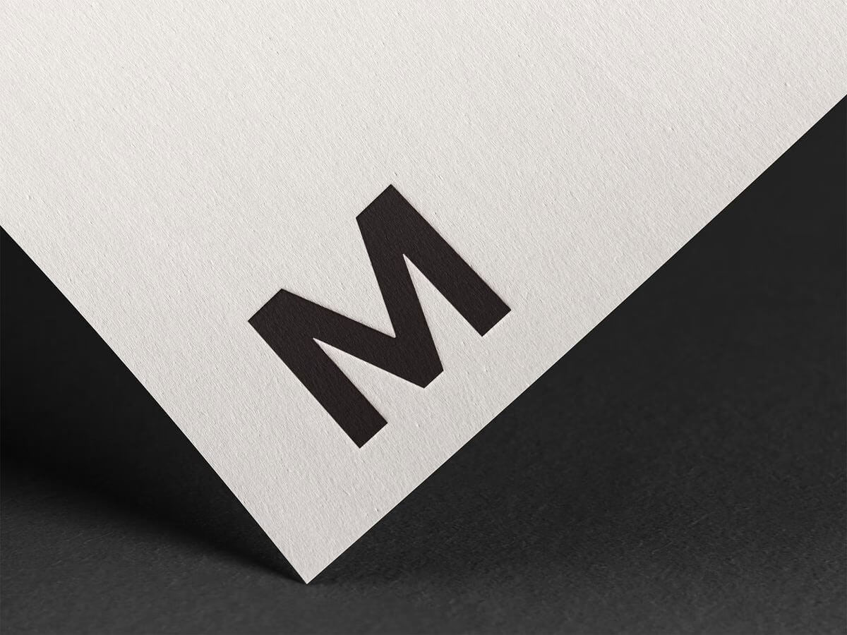 Free Embossed Paper Color Logo Mockup PSD - PsFiles