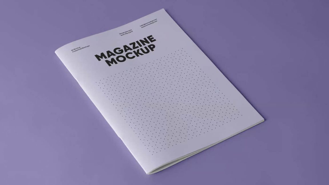 Clear Plastic Wrapped Magazine Cover Mockup for Free - PsFiles