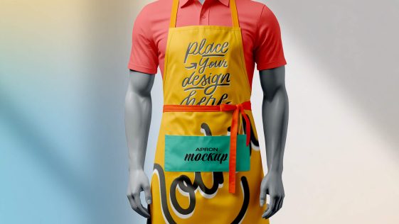 Free Professional Kitchen Apron Mockup PSD Set - PsFiles