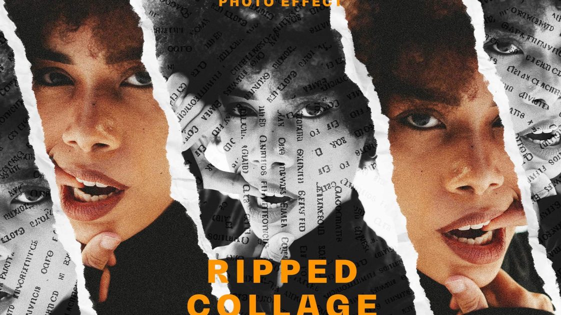 Free Torn & Ripped Paper Photo Effect PSD Vol.3 - PsFiles