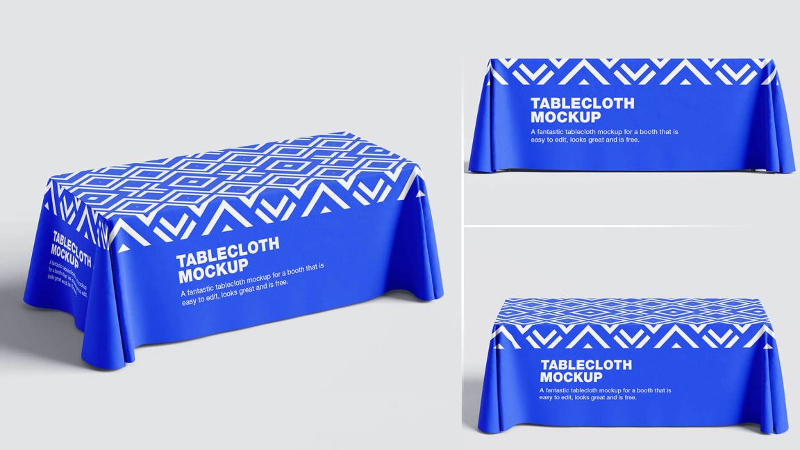 Free Tablecloth Mockup PSD - PsFiles