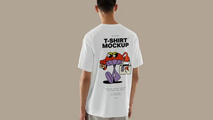 Free T-shirt Back Mockup PSD - PsFiles