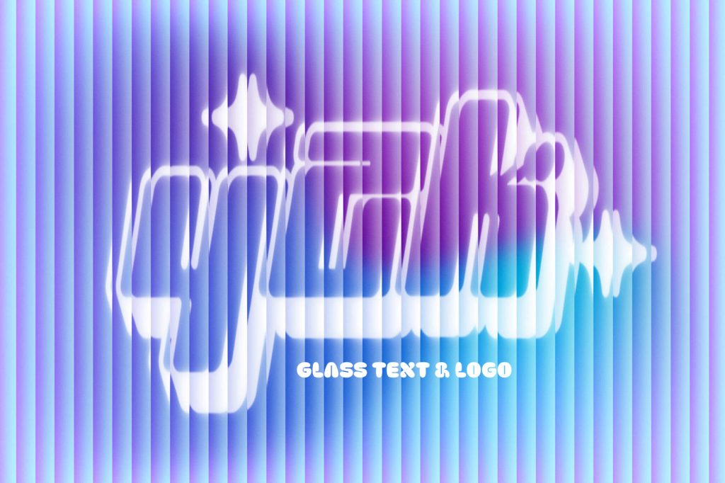 Free Gradient Glass Text And Logo Effect PSD - PsFiles