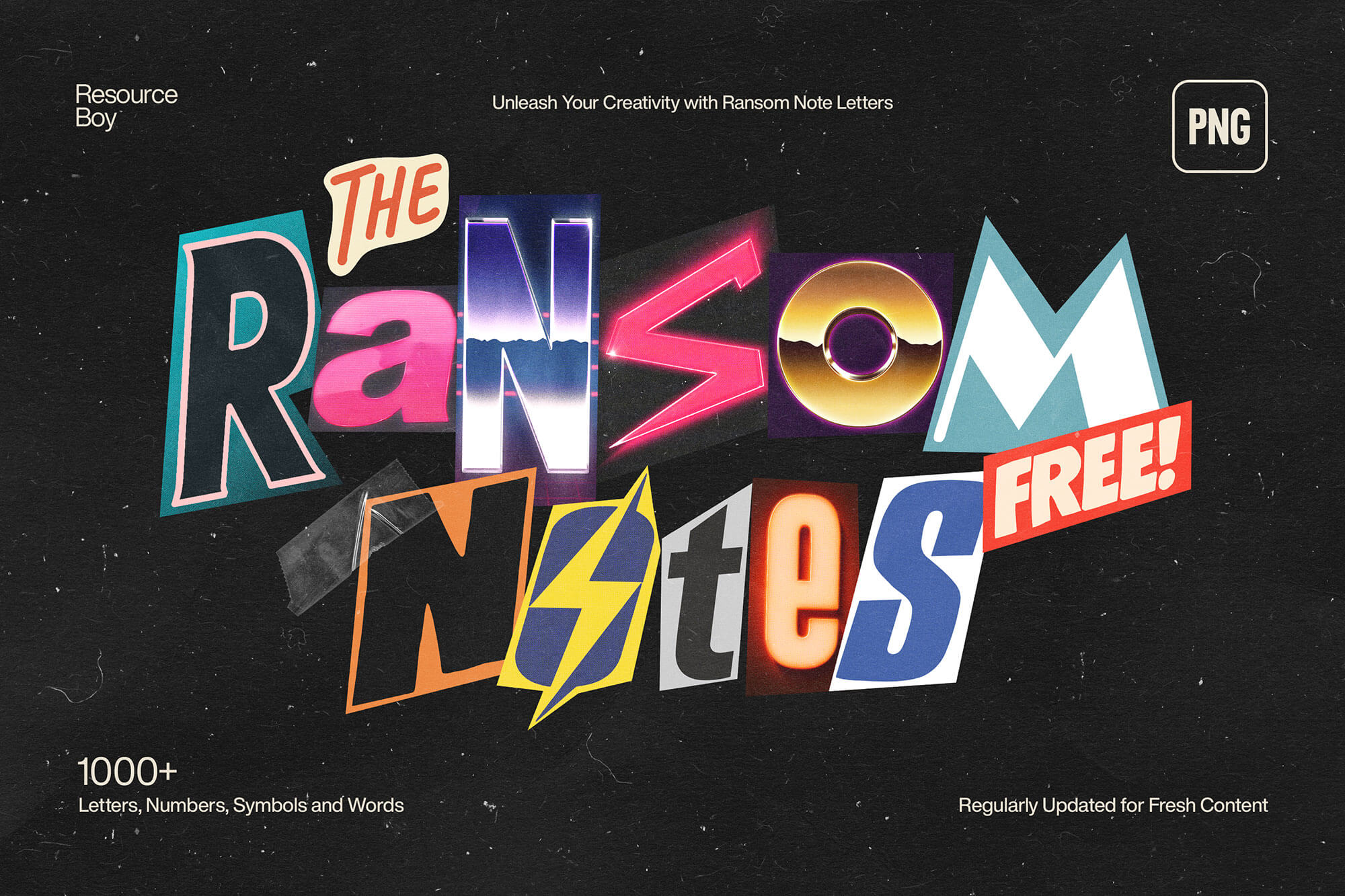 Free 1000+ Ransom Note Letters PNG for Design Projects - PsFiles