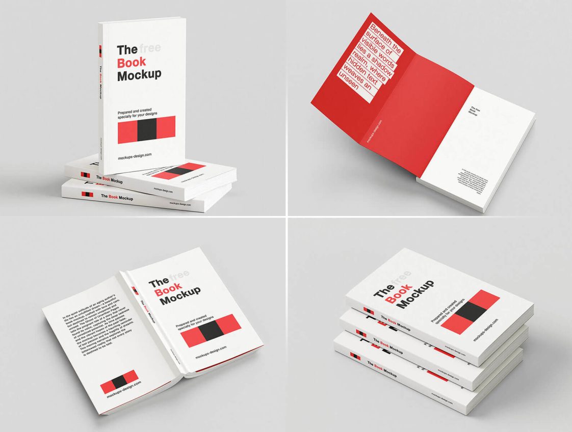 8 Free Book With Gatefold Cover Flap Mockup PSD Files - PsFiles