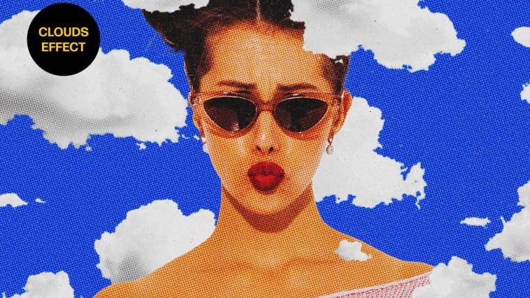 Free Colorful Pixels Poster Photo Effect PSD - PsFiles