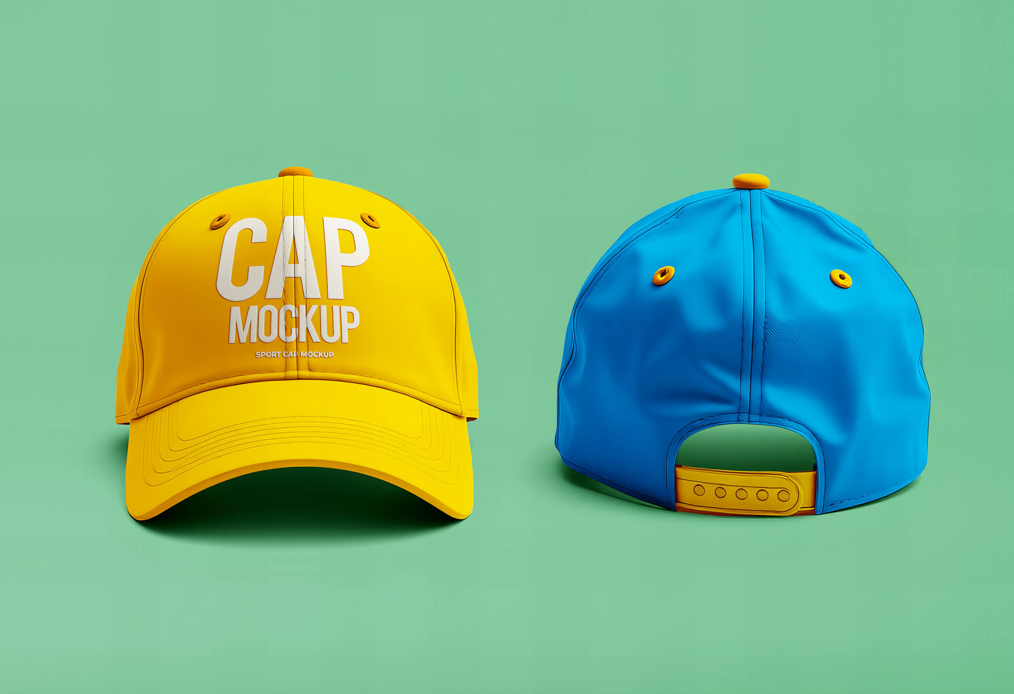 Free Logo Cap Mockup PSD - PsFiles