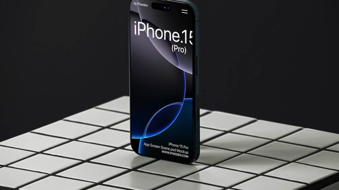 Free iPhone 16 Pro Max Mockup Grid PSD - PsFiles