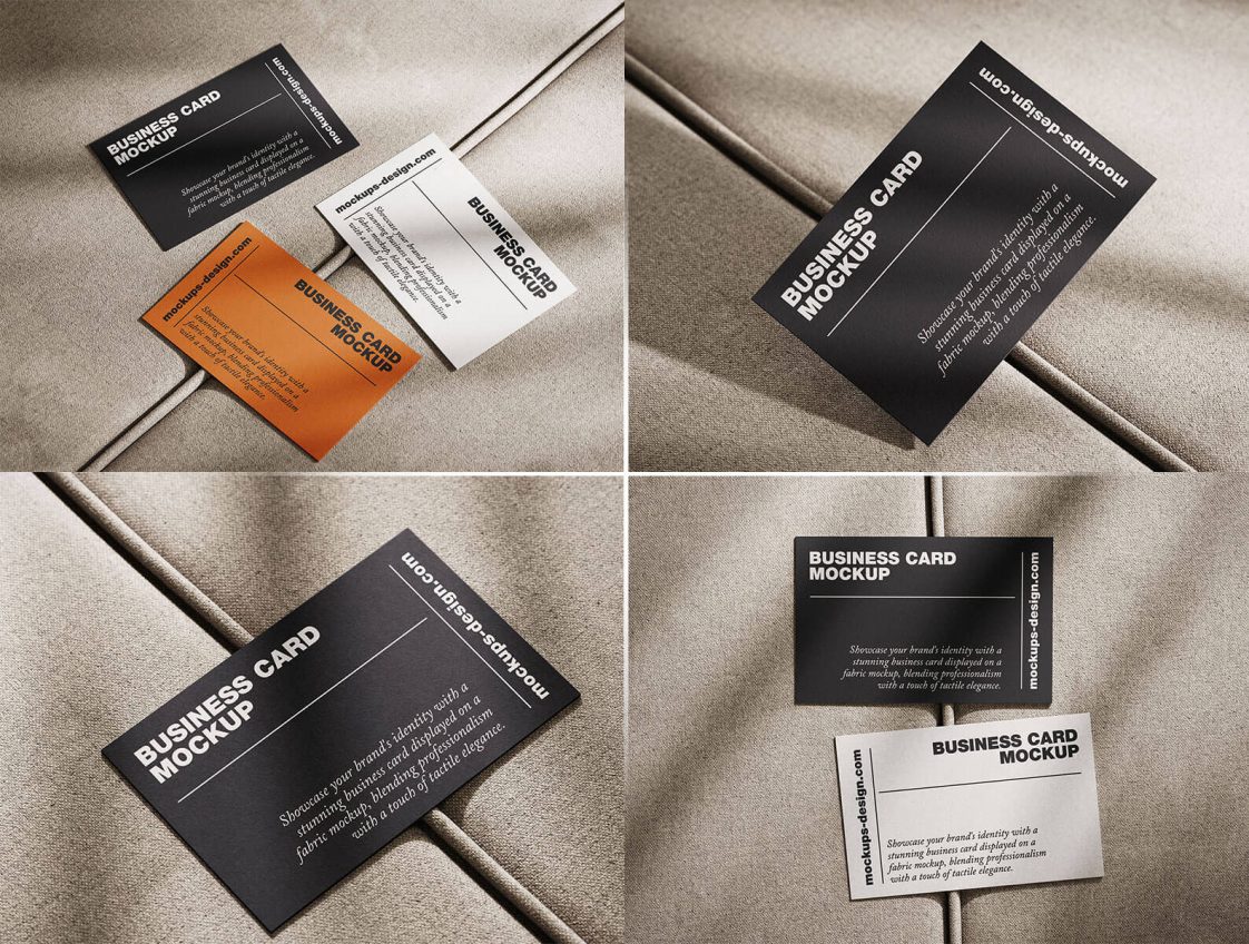 4 Free Premium Visiting Card Mockup PSD Files - PsFiles