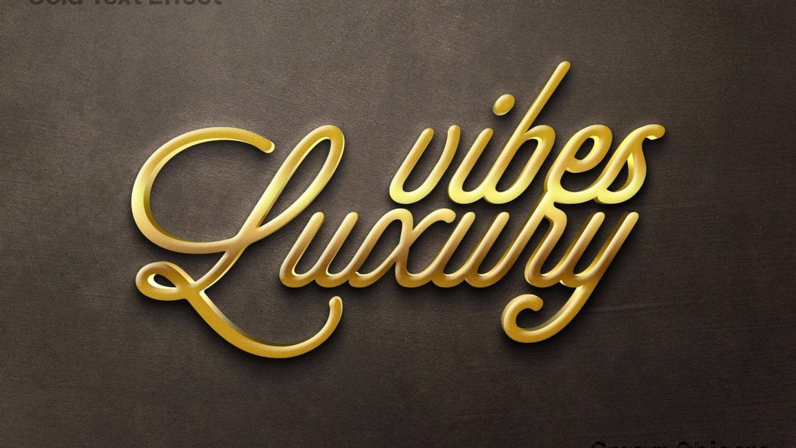 Free 3D Gold Text Effect PSD - PsFiles