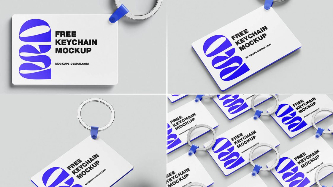 Free 4 Free Round Key Ring / Keychain Mockup PSD Files PSD - PsFiles
