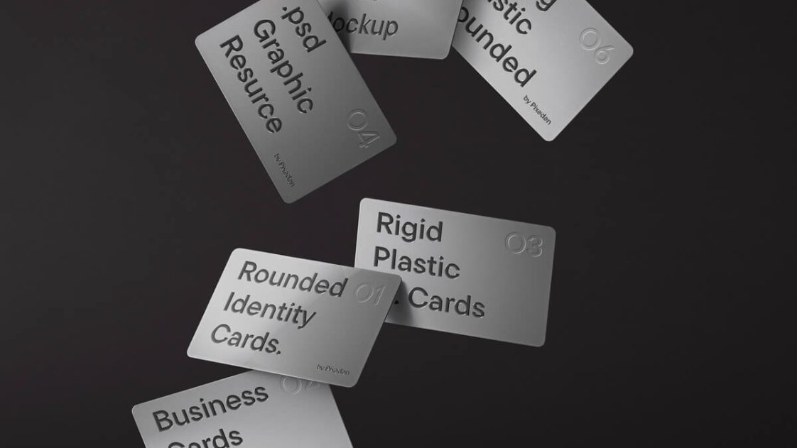 Free Translucent Business Cards Mock-Up - PsFiles