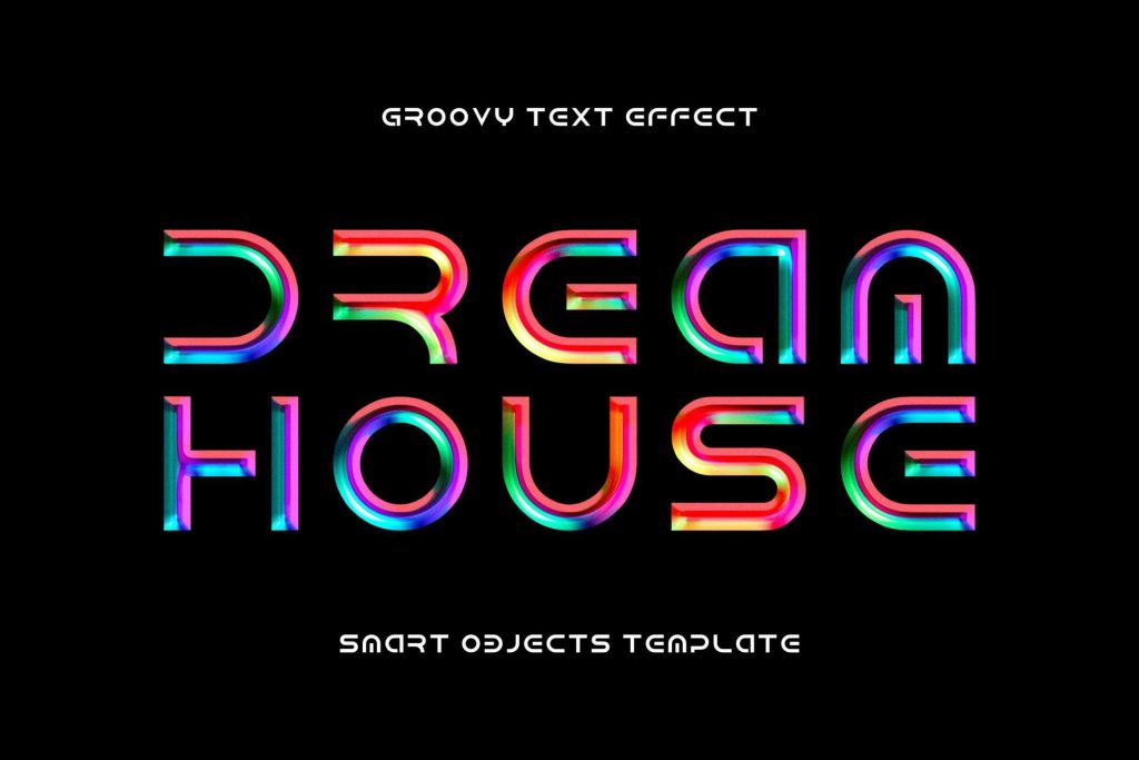 Free Colorful Chrome Text Effect PSD - PsFiles