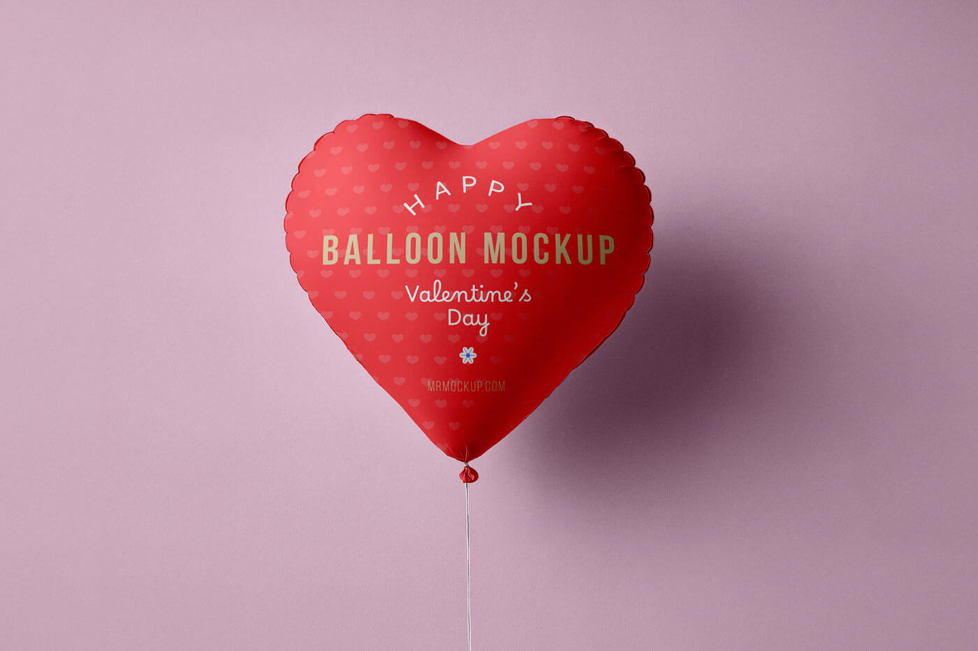 Free Valentines Day Heart Balloon Mockup PSD - PsFiles