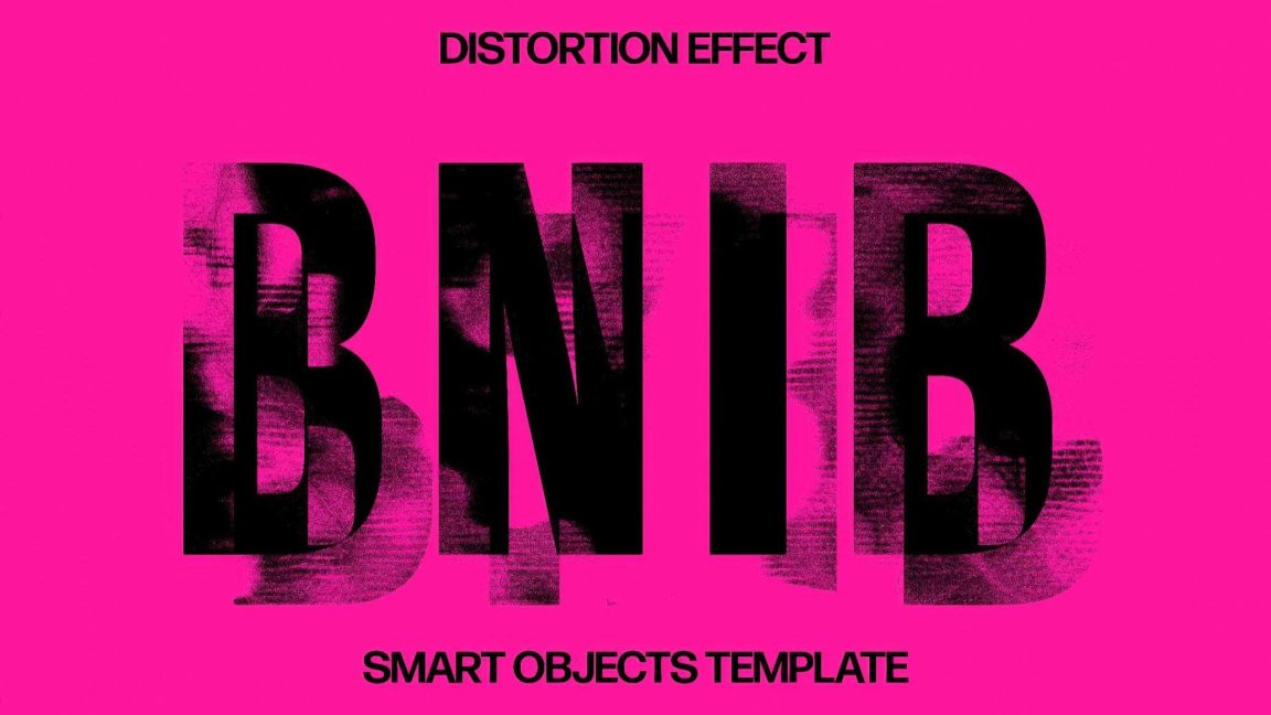 Free Broken Distort Text Effect PSD - PsFiles