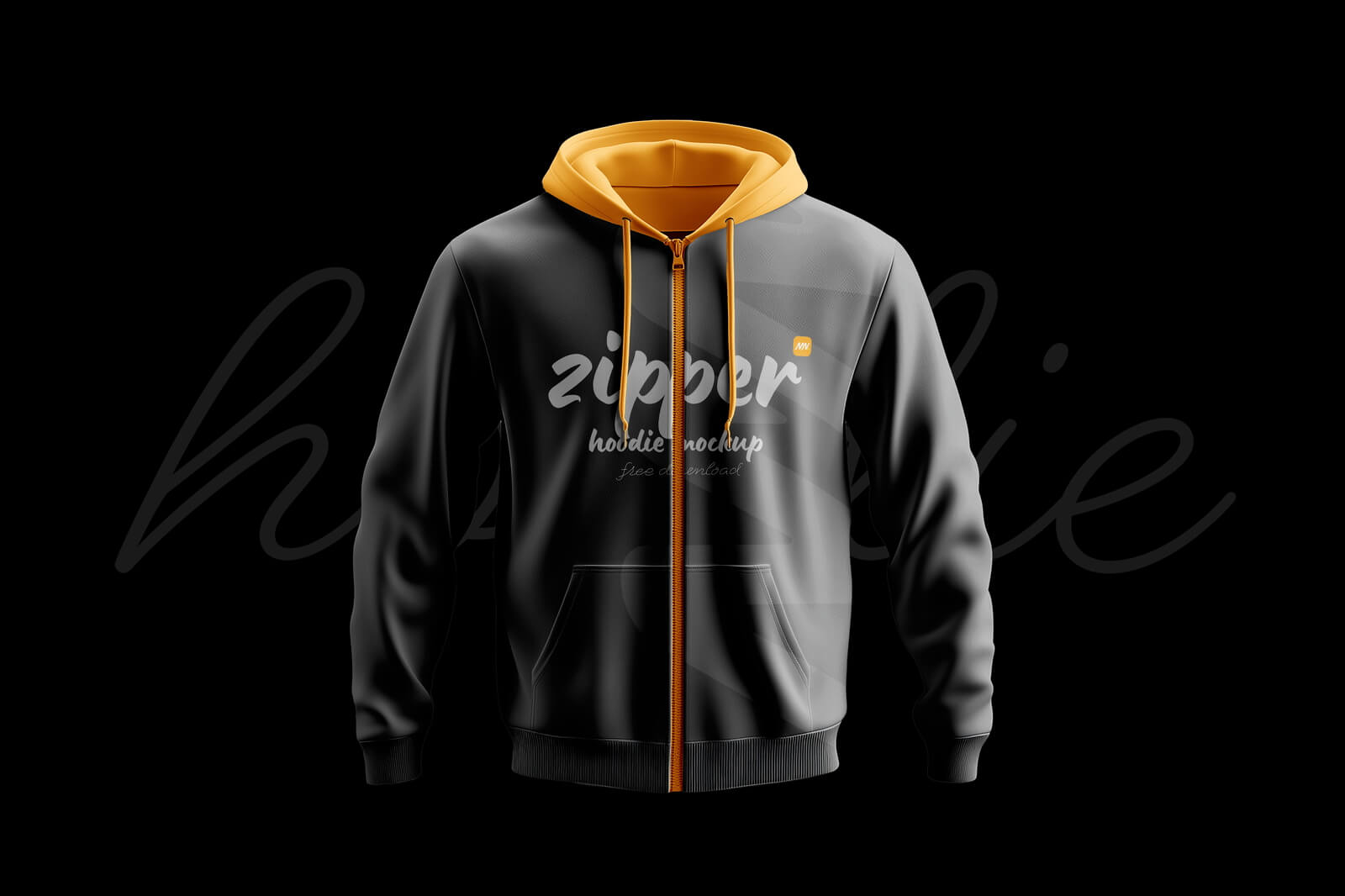 Free Zipper Hoodie Mockup PSD - PsFiles
