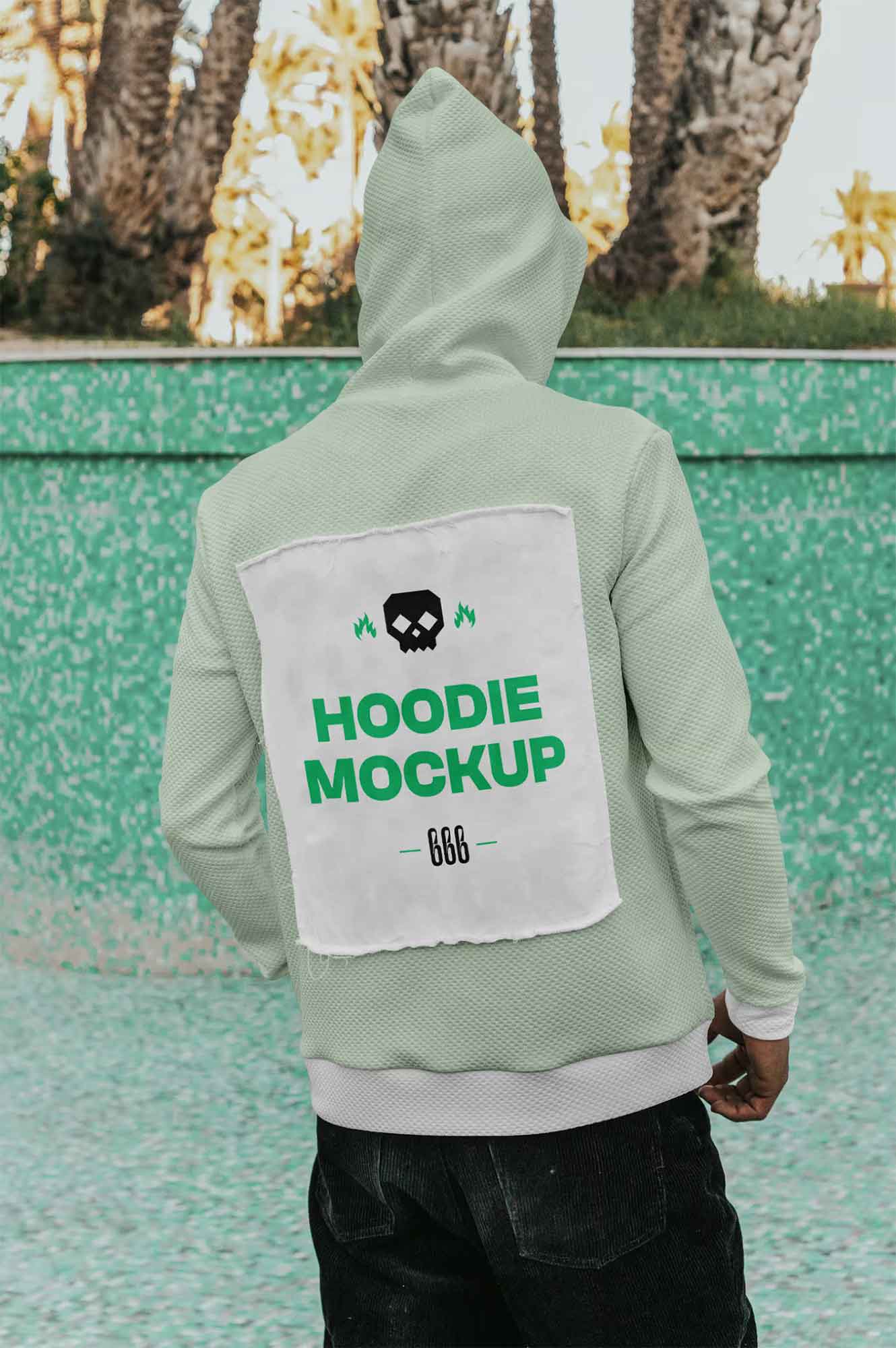 Free Men’s Hoodie Backside Mockup PSD - PsFiles