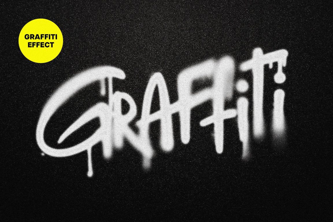 Free Graffiti Text Effect PSD - PsFiles