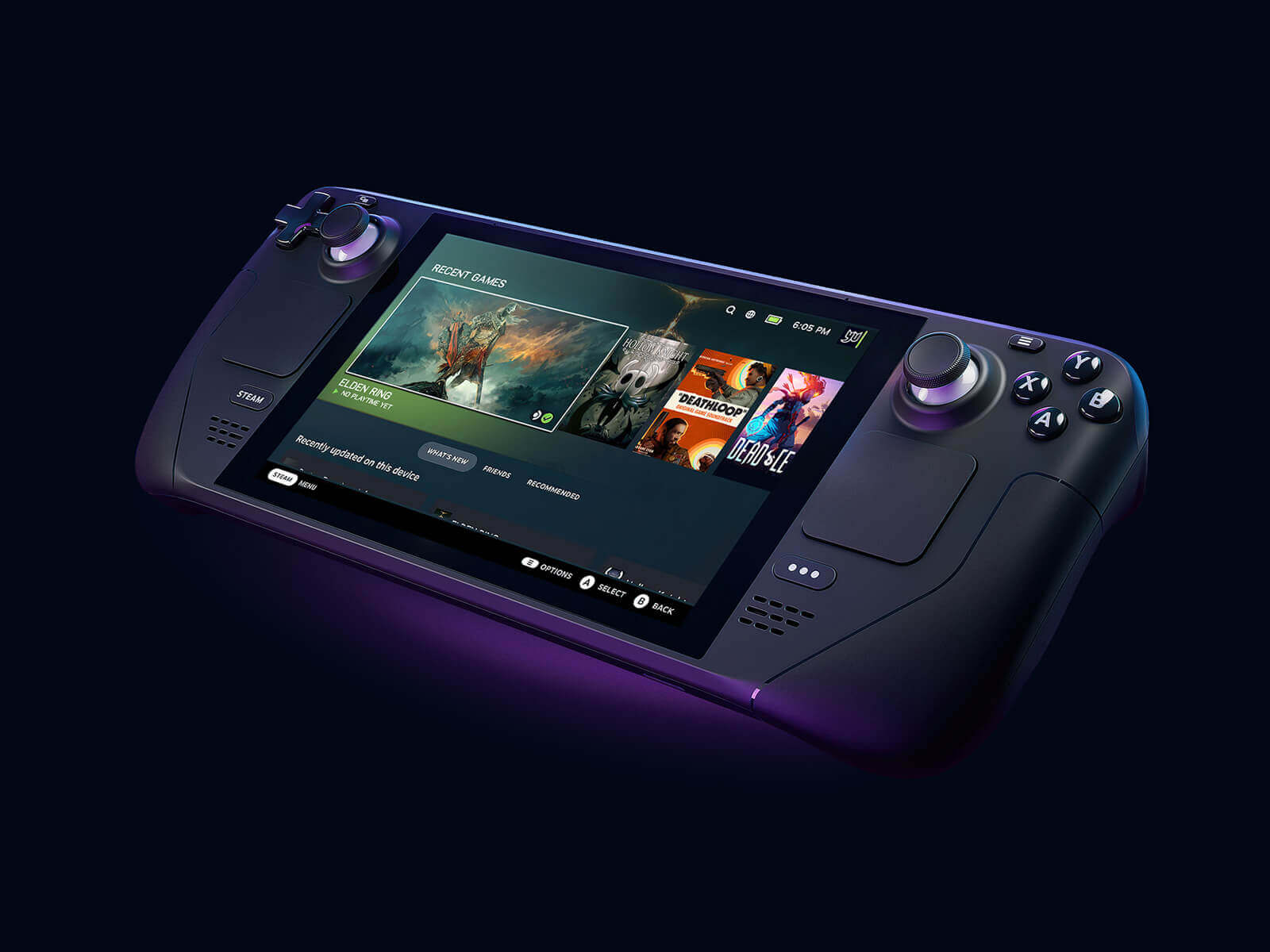 Free Hand-Held Steam Deck Game Console Mockup PSD - PsFiles