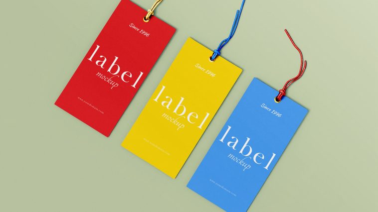 Free Round Product Tag Mockup PSD Set - PsFiles