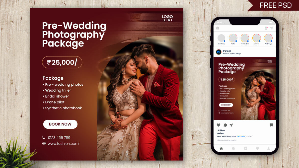 Free Wedding Photography Creative Flyer PSD Template Download - PsFiles