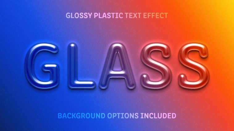 Free Glass Text Effect PSD - PsFiles