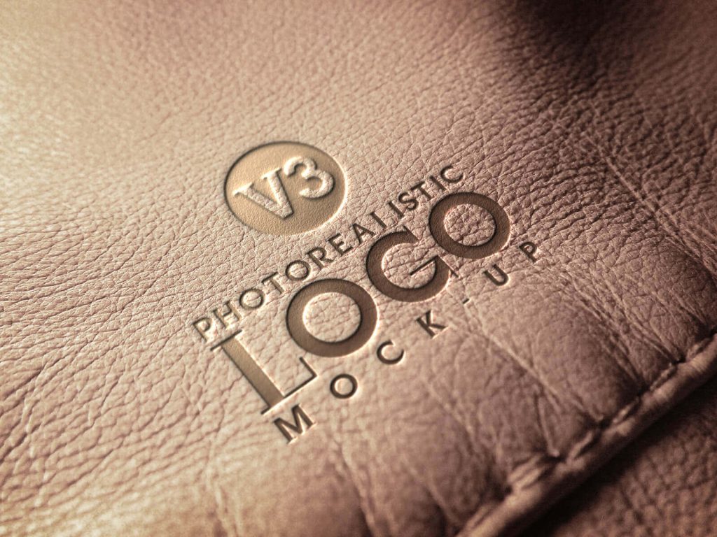 Free Leather Stamping Logo Mockup PSD PSD - PsFiles