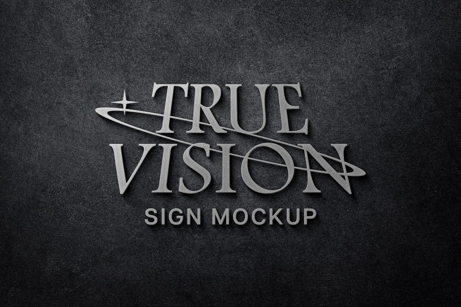 Free Luxury Silver Signboard Logo Mockup PSD - PsFiles