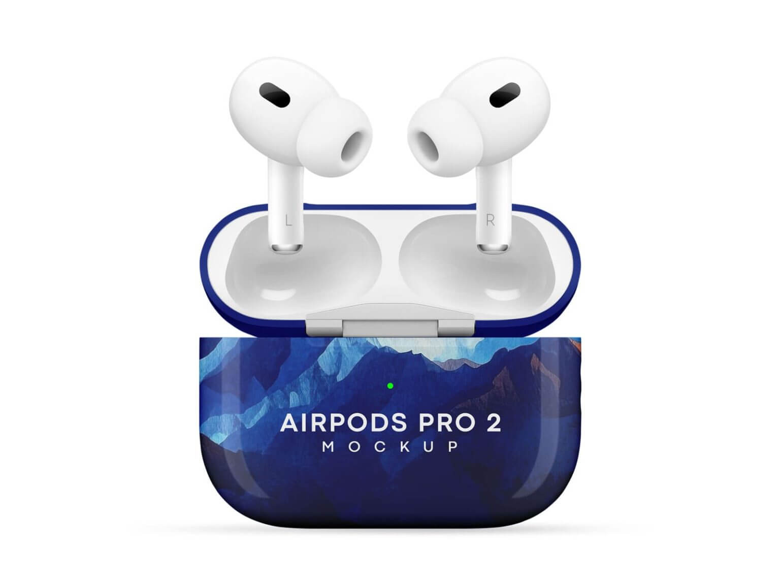 Free Apple Airpods Pro 2 Mockup PSD - PsFiles