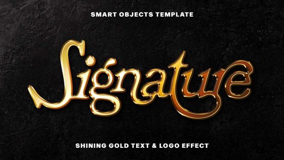 Free Gold Metallic Text And Logo Effect PSD - PsFiles