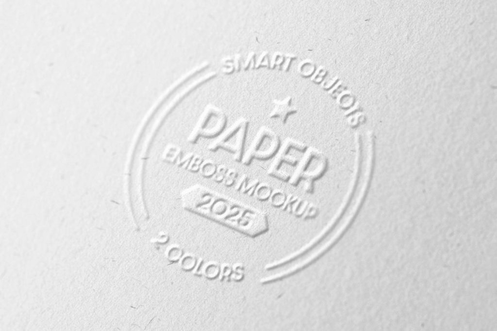 Free Embossed Paper Close-Up Mockup PSD PSD - PsFiles