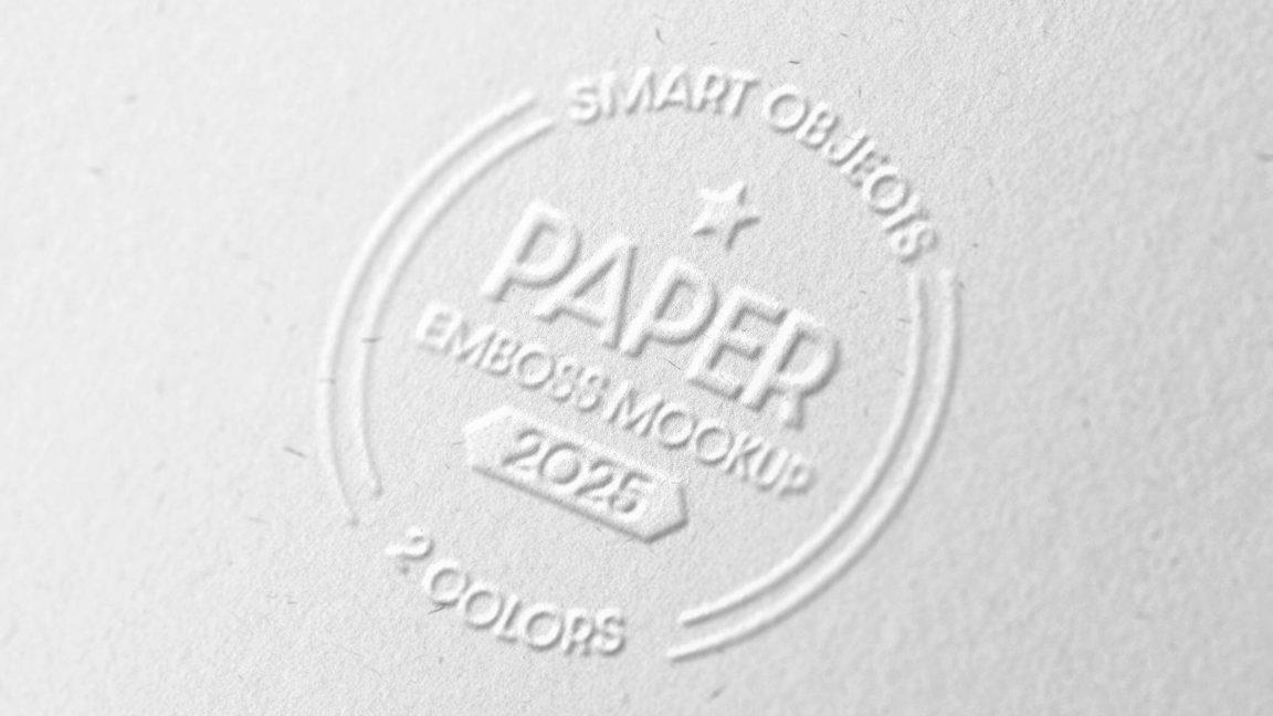 Free Embossed Paper Logo Mockup PSD PSD - PsFiles