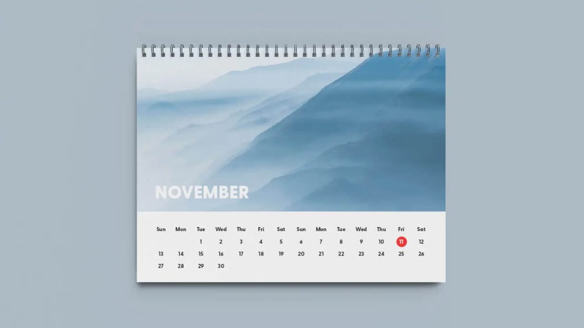 Free Calendar Mockup and Calendar PSD Templates - PsFiles