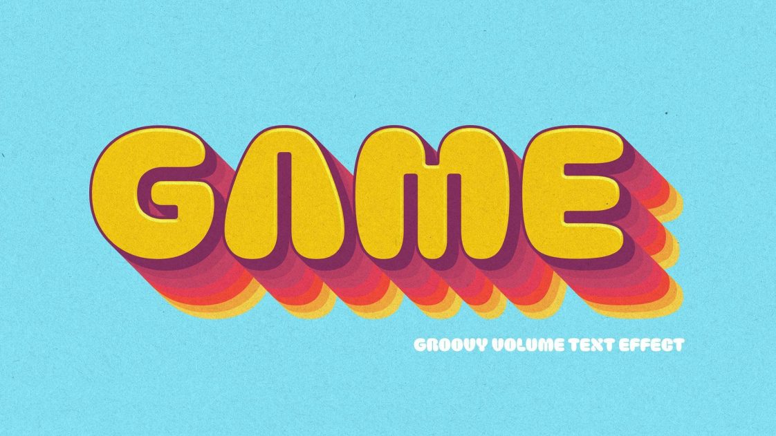 Multi Layered 70s Retro Style PSD Text Effect for Free Download - PsFiles