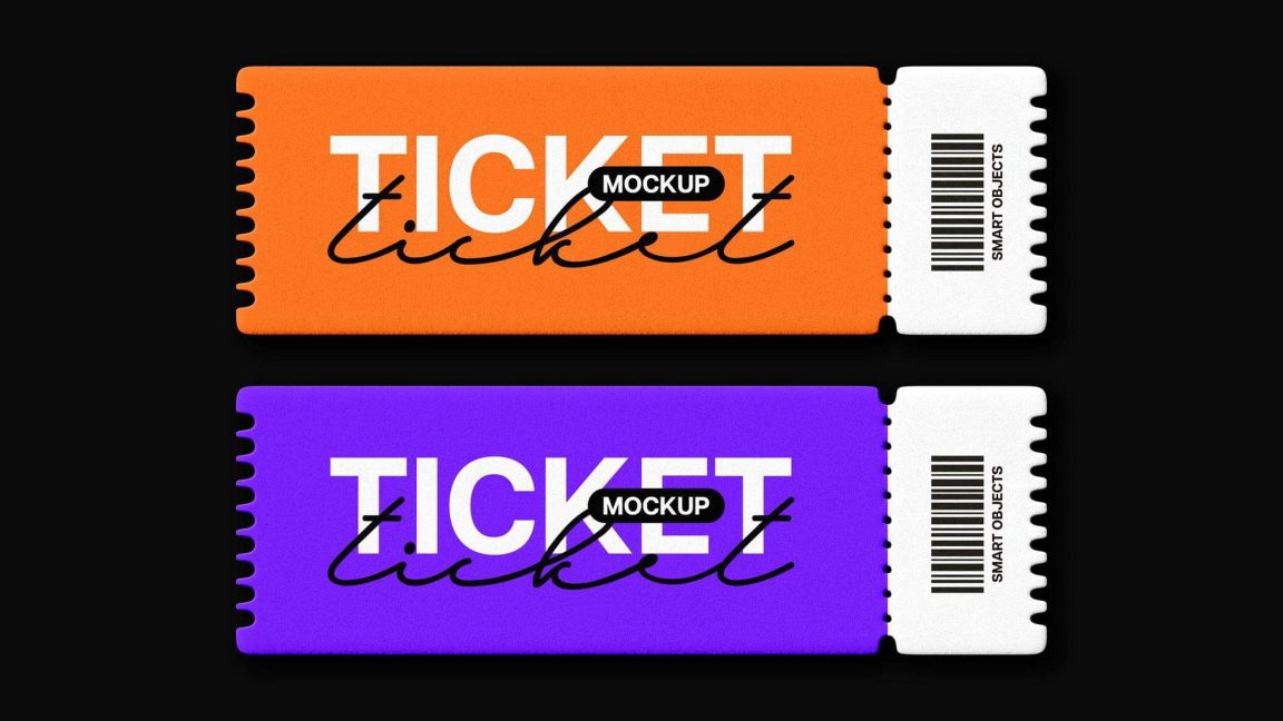 Free Event Tickets PSD Mockup - PsFiles