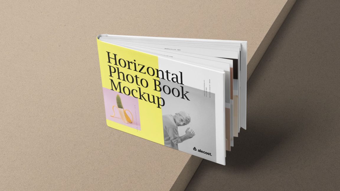 Free Open Horizontal Magazine Mockup PSD - PsFiles