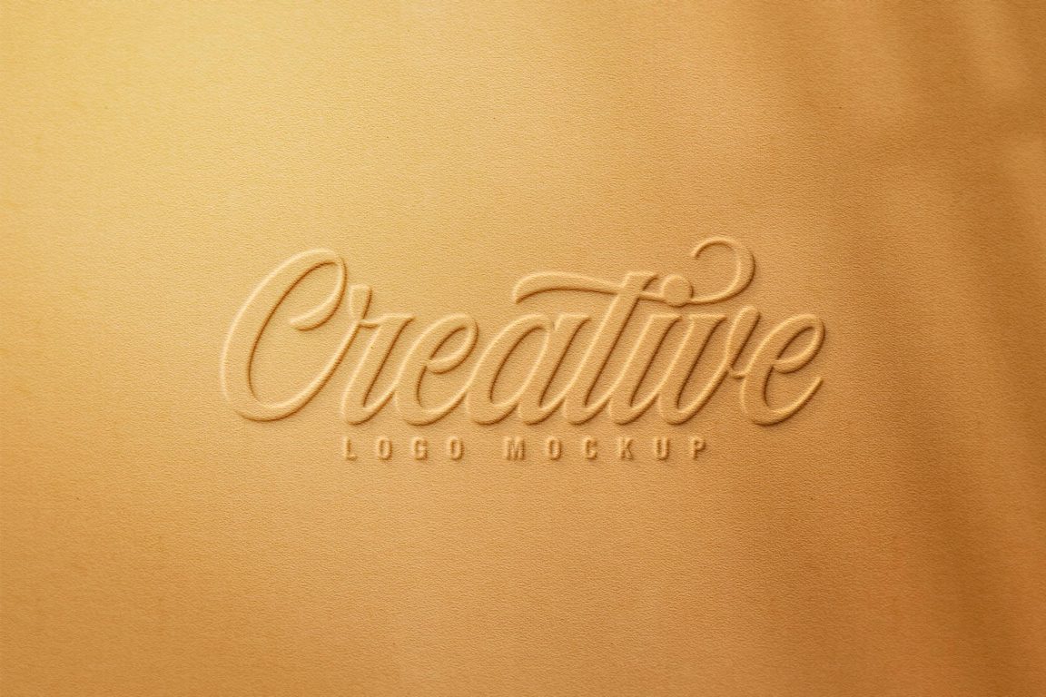 Free Embossed Logo Mockup PSD - PsFiles