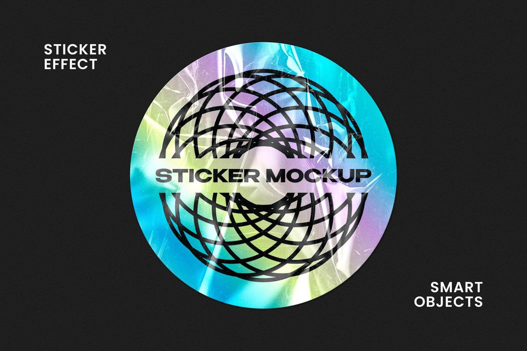 Free Plastic Sticker Mockup PSD - PsFiles
