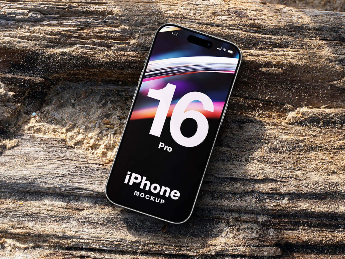Free iPhone 16 Pro Mockup PSD - PsFiles