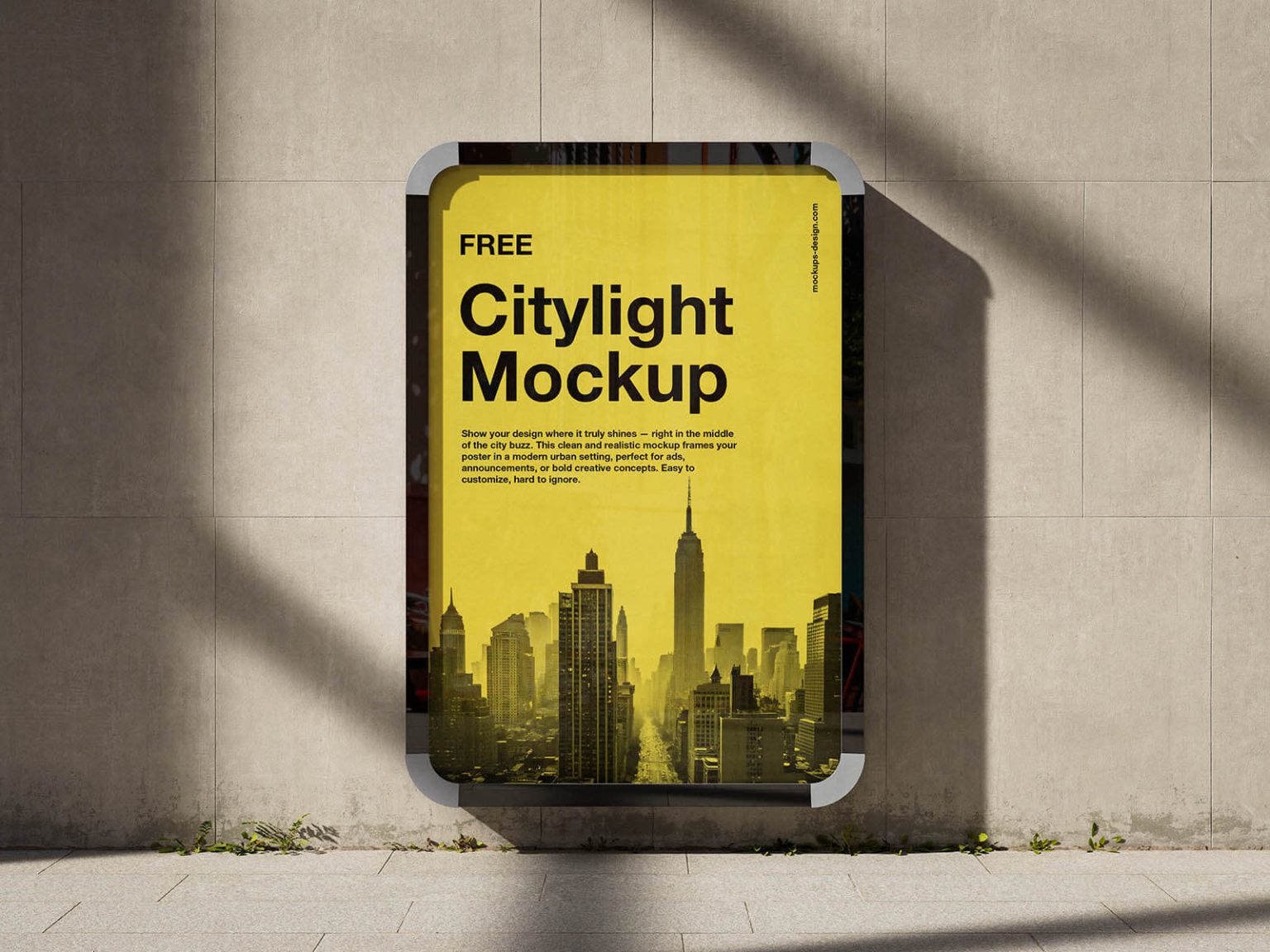 Free Urban Citylight Mockup PSD - Free PsFiles